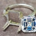 Semi Mount, Double Claw Prong Setting Solitaire Ring Semi Mount, 10k ...