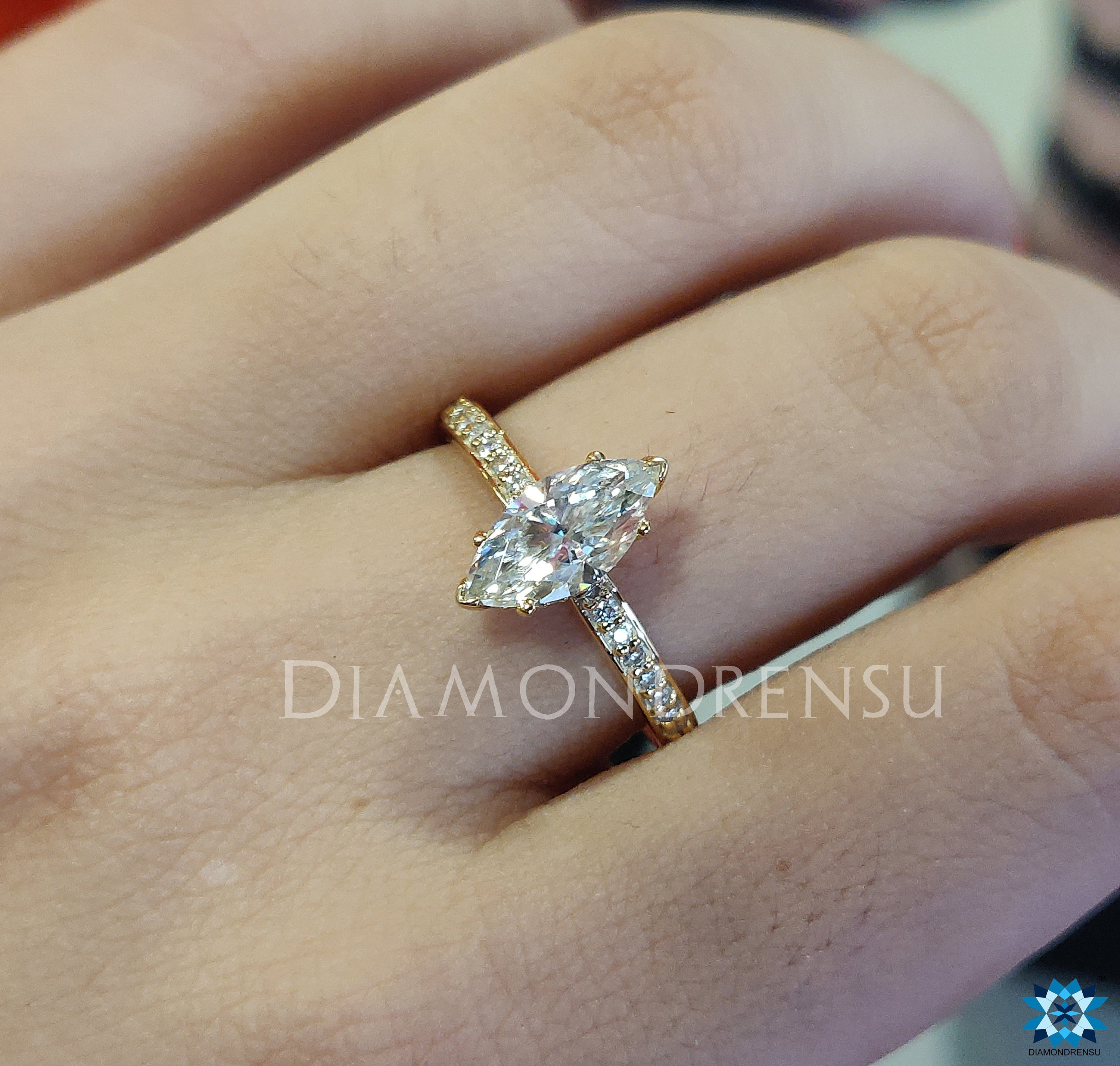 1.25 CT Marquise Engagement Ring Marquise Colorless | Etsy