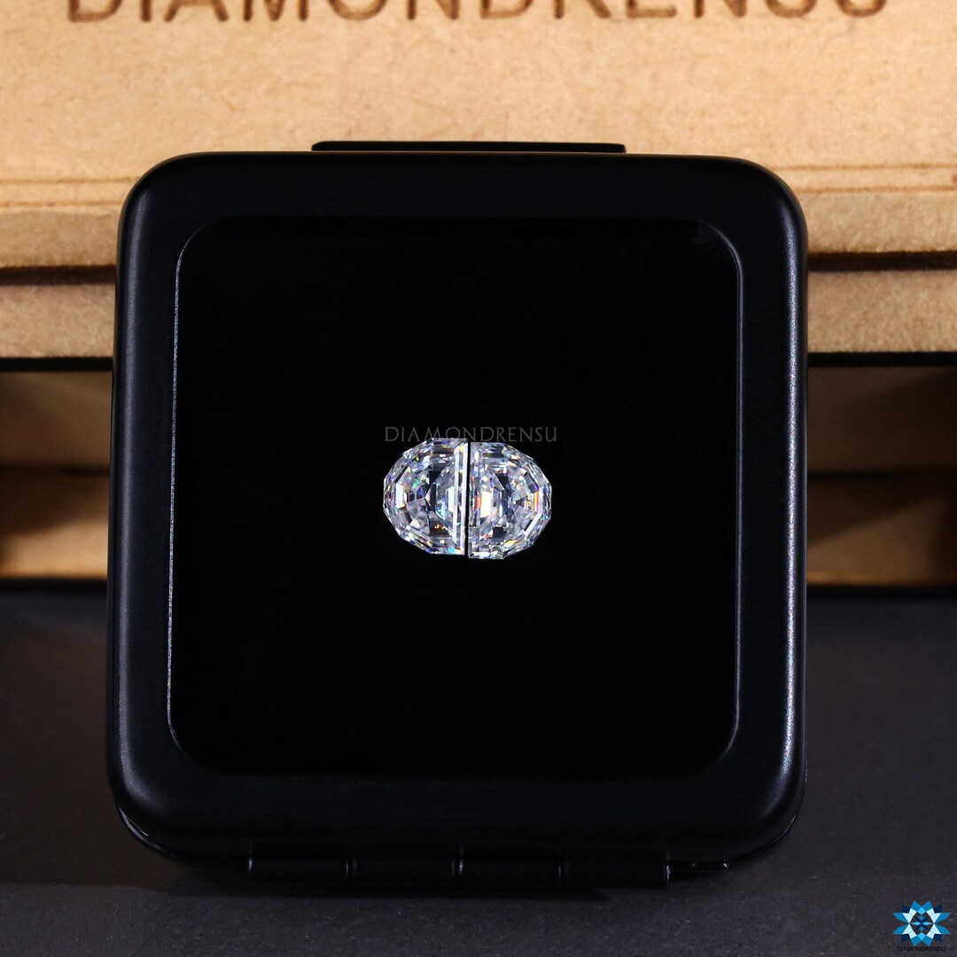 0.50 to 4.0 TW Half Moon Step Cut Moissanite, Handcrafted Moissanite ...
