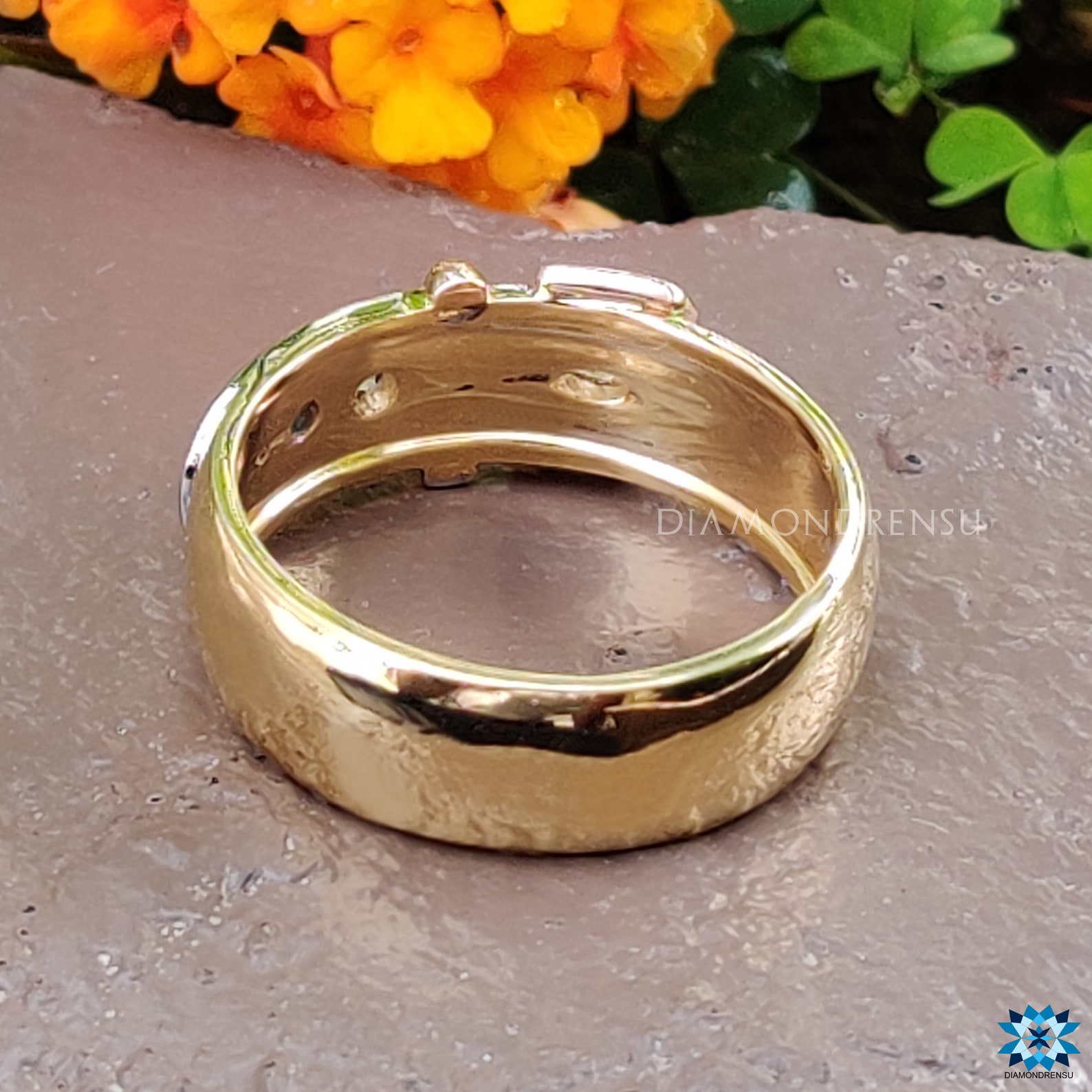 Natural Diamond Belt Buckle Wedding Band 0.27 TW Marquise Cut - Etsy