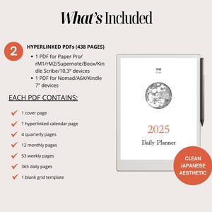 Planner Techo 2025 Daily Quarterly Monthly Weekly, Remarkable Paper Pro ...