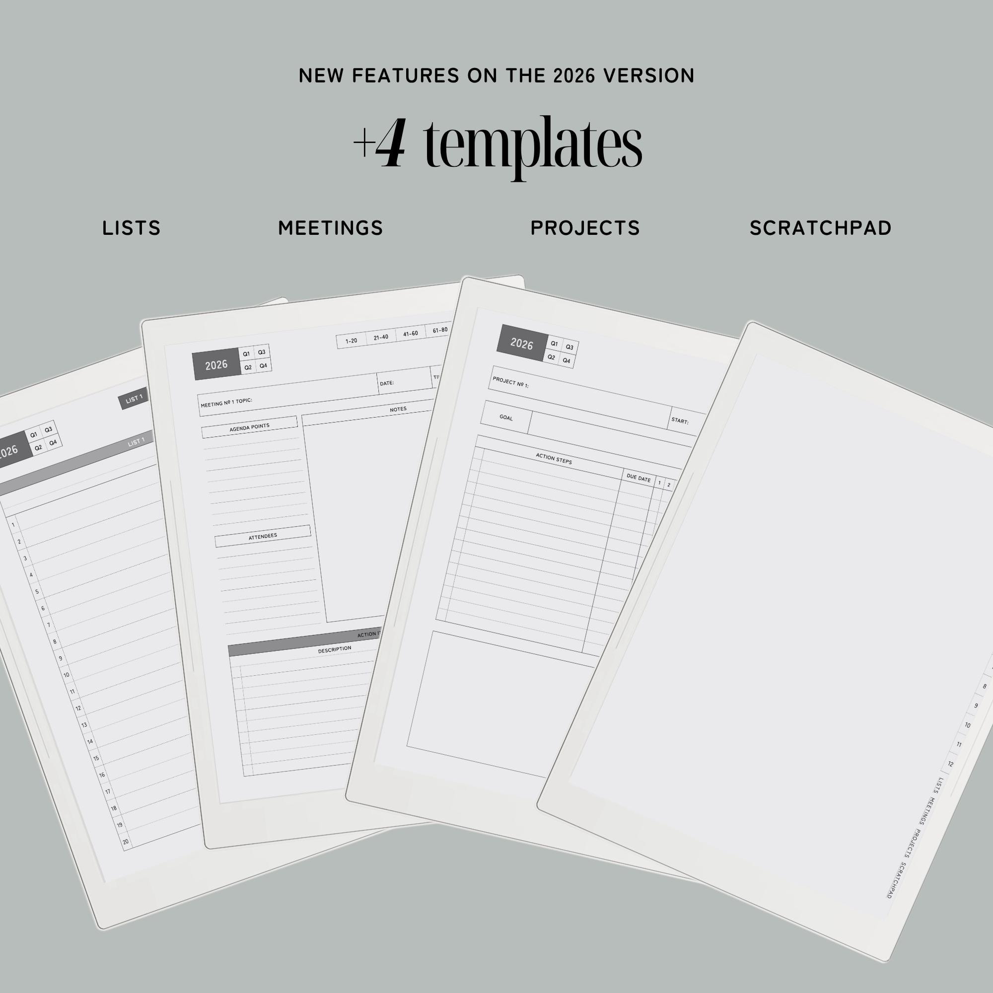 Daily Planner & Life Book for Supernote Manta and Nomad, Techonichi ...