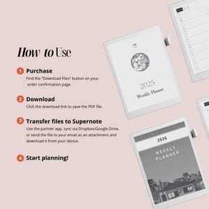 2026 Weekly Planner Bundle for Supernote Manta & A5X, Japanese Planner ...