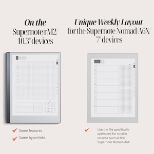 Planner Techo 2025 Daily Quarterly Monthly Weekly, Remarkable Paper Pro ...