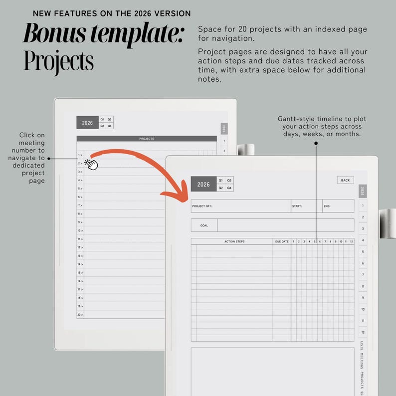 Daily Planner & Life Book for Supernote Manta and Nomad, Techonichi ...