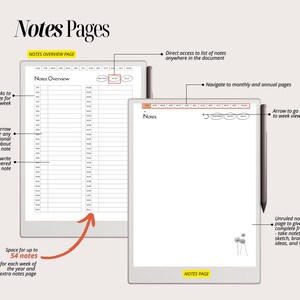 2025 Remarkable Planner | Remarkable Pro, Remarkable 2 Templates ...