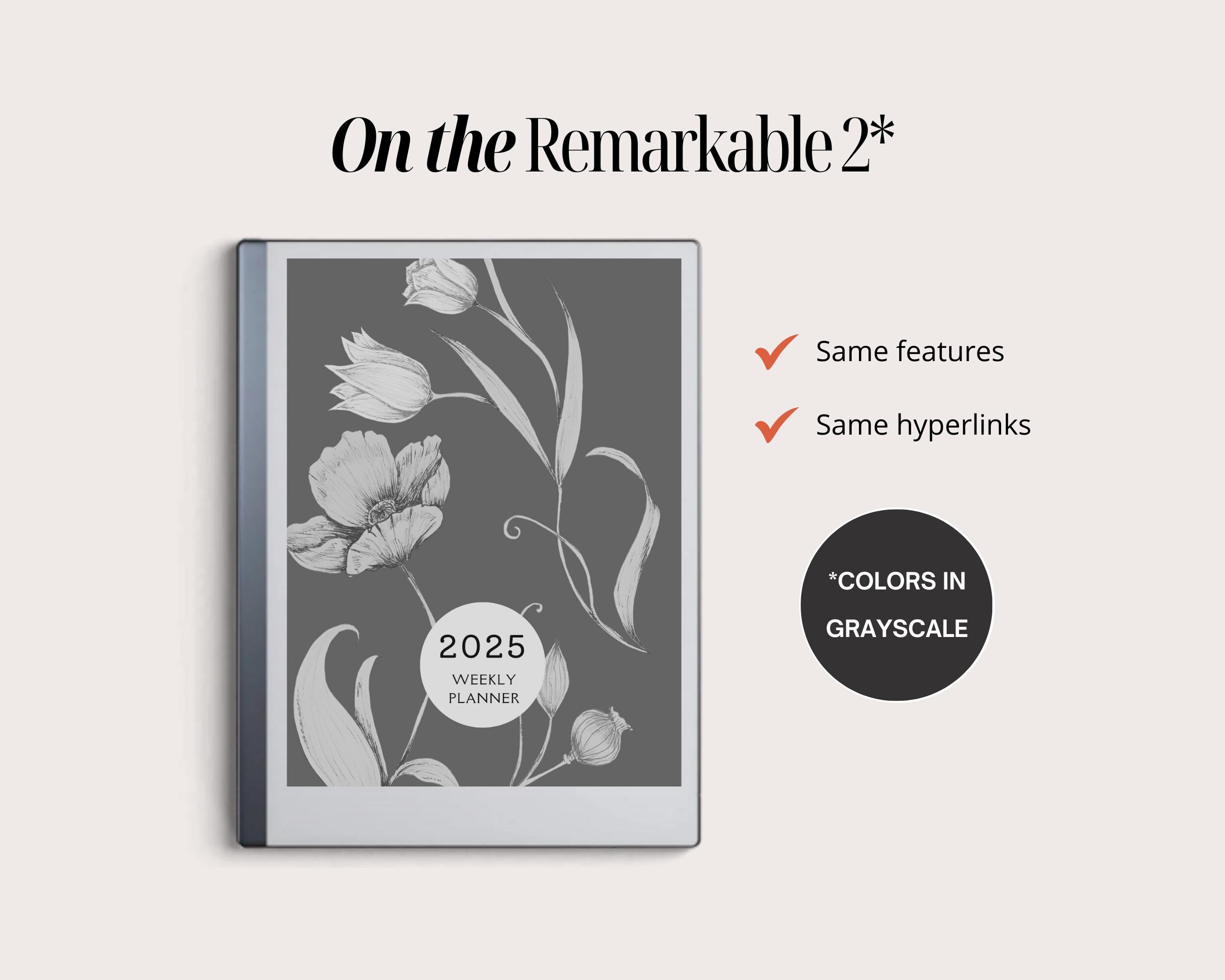 2025 Remarkable Planner | Remarkable Pro, Remarkable 2 Templates ...