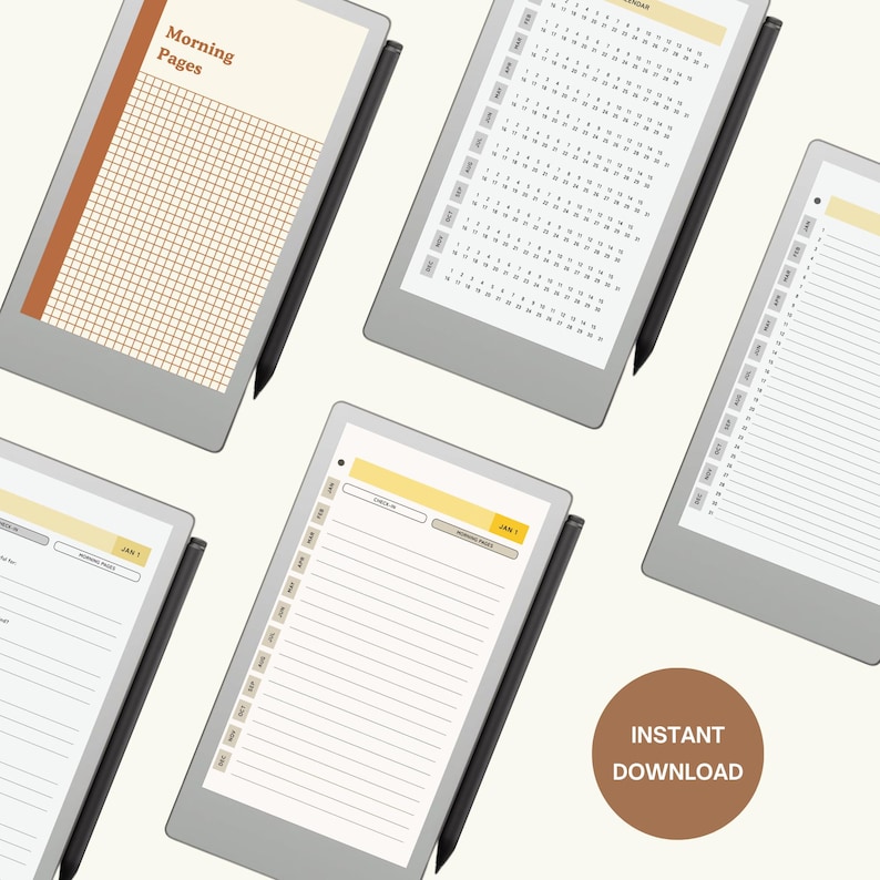 Morning Pages & Daily Journal for Remarkable Paper Pro Move, Reflection ...