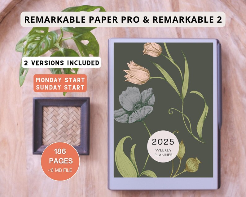 2025 Remarkable Planner | Remarkable Pro, Remarkable 2 Templates ...