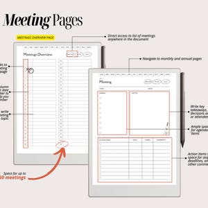 2025 Remarkable Planner Remarkable Pro, Remarkable 2 Templates, Weekly ...