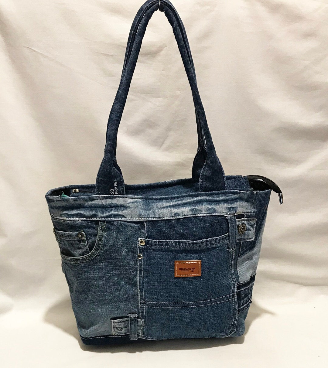 Recycled/ Repurpose/ Upcycled Patchwork Denim Tote Bag, Hand Bag - Etsy