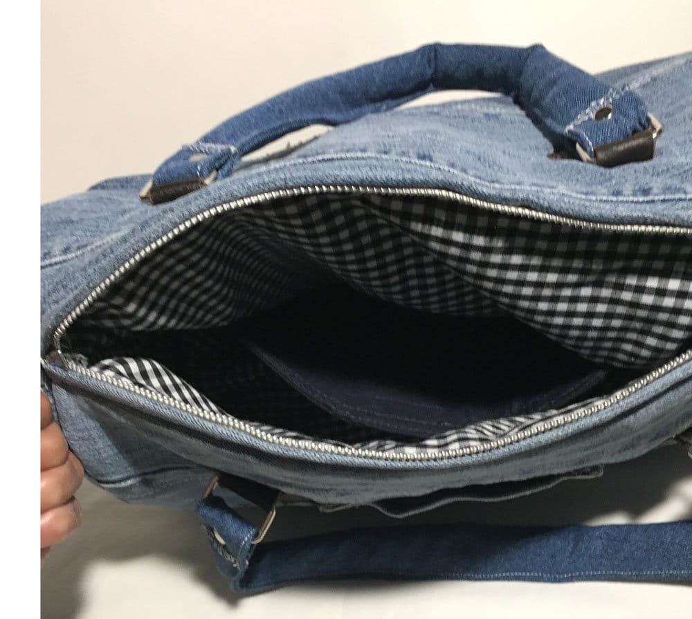Recycled/ Repurpose Patchwork Denim Barrel Hand Bag - Etsy