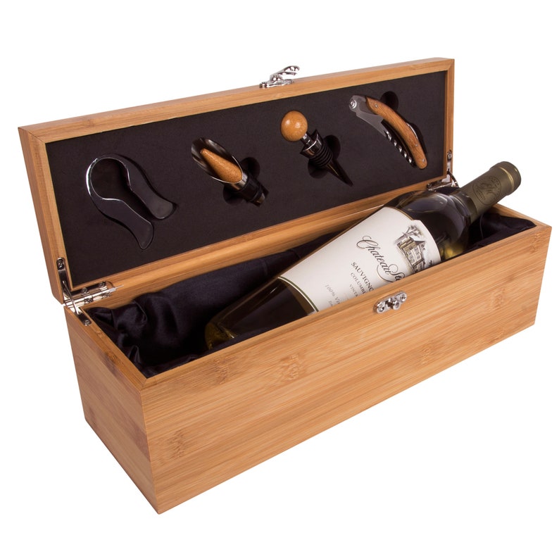 Personalized Wine Box Gift Set Housewarming Gifts Wedding - Etsy