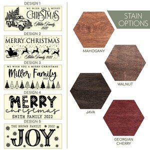 Christmas Decor Sign, Custom Family Name Sign, Holiday Wall Art, Wall ...