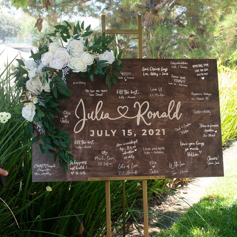 Wedding Guest Book Alternative Wedding Welcome Sign 3 - Etsy