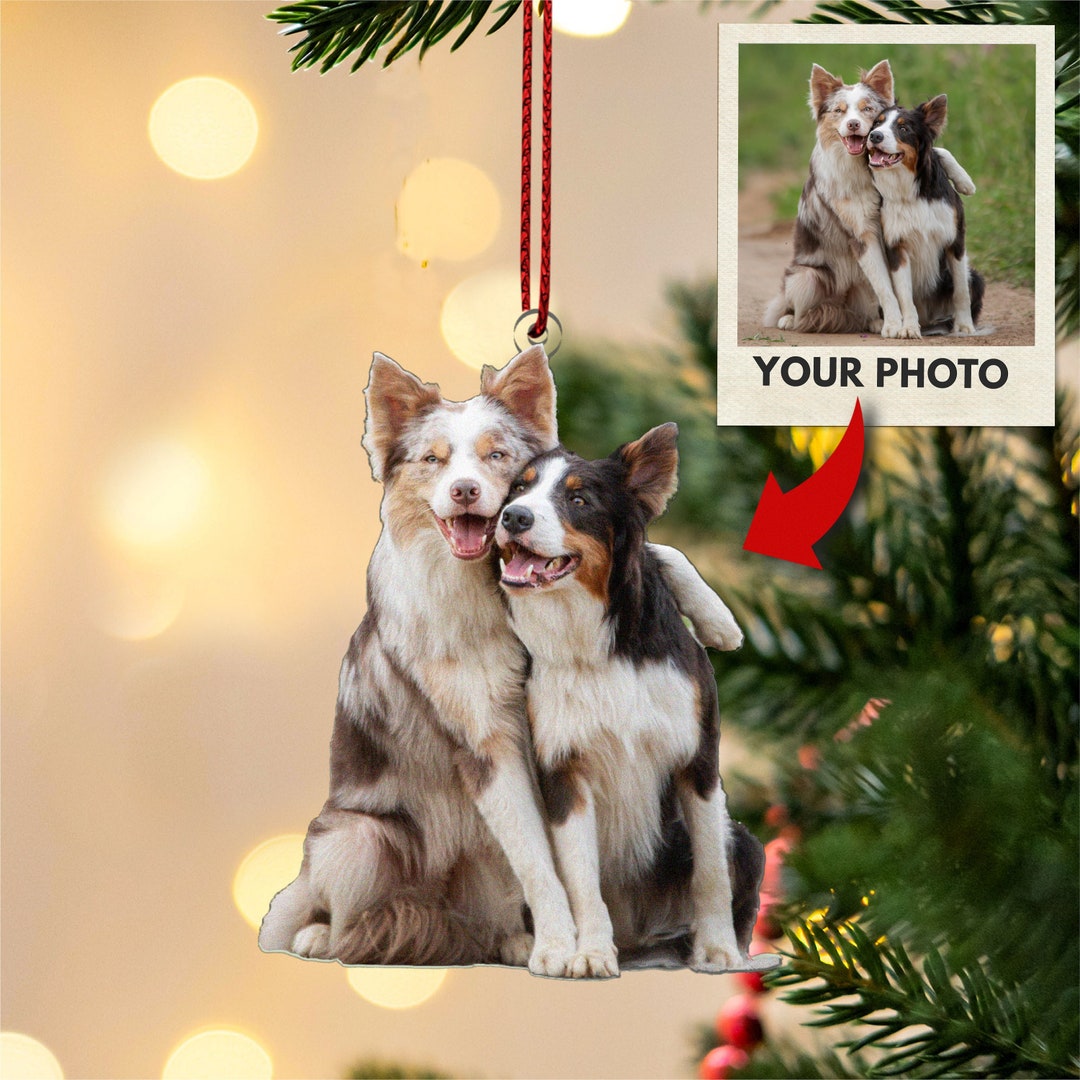 Dog Ornament Personalized Pet Ornament With Pet's Photo, Custom Dog ...