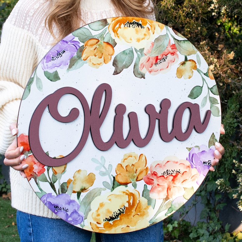 Large Name Sign - Etsy