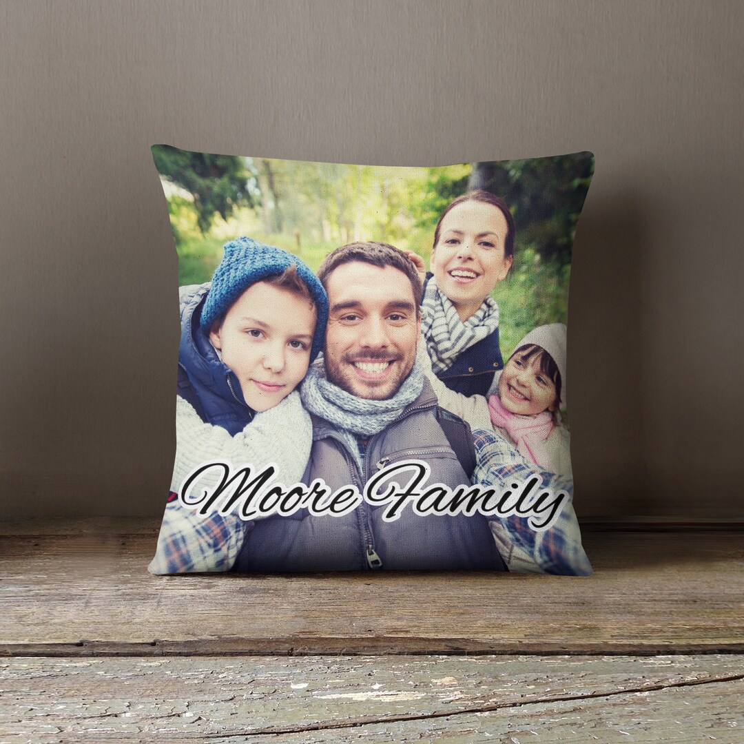 Custom Pillow Case Personalized Pillow, Throw Photo Pillow, Polyester ...