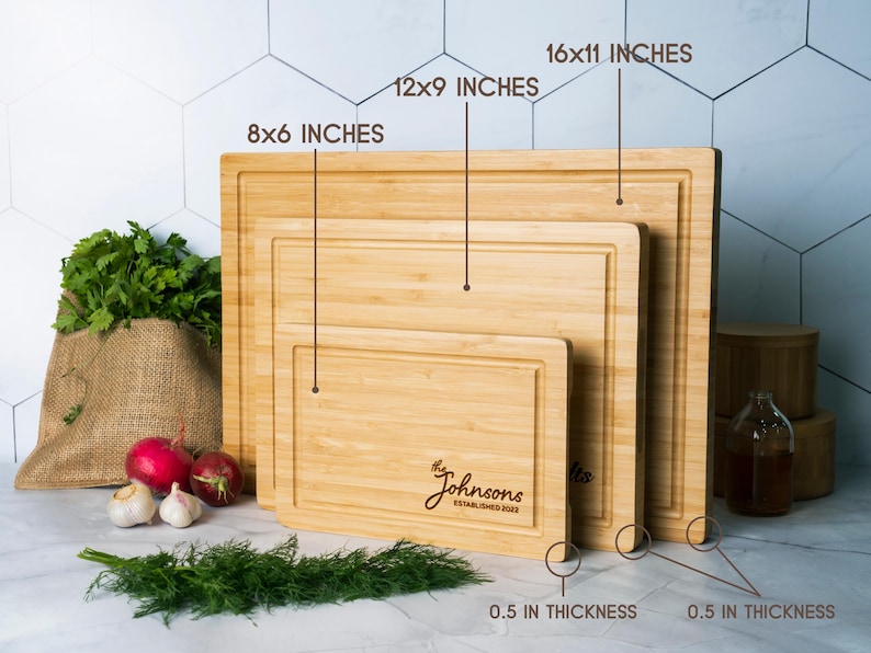 Personalized Cutting Board for Wedding Gift, Anniversary Gift for ...