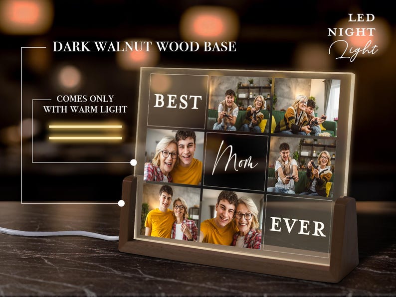 Personalized Gifts for Mom, Custom Night Light for Mom, Custom Gifts ...