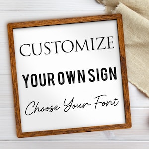 Custom Sign, Make Your Own Sign, Personalized Sign Wall Art Home Decor ...