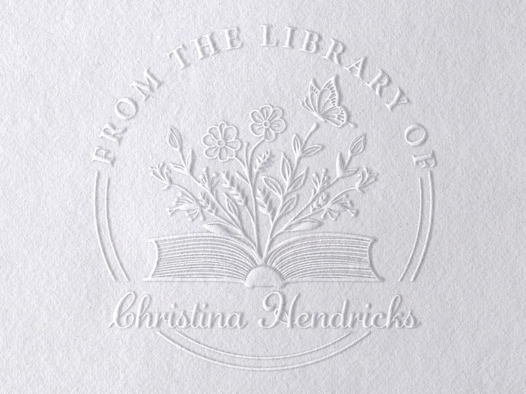 Book Embosser Personalized, Gifts for Book Lovers, From the Library of ...