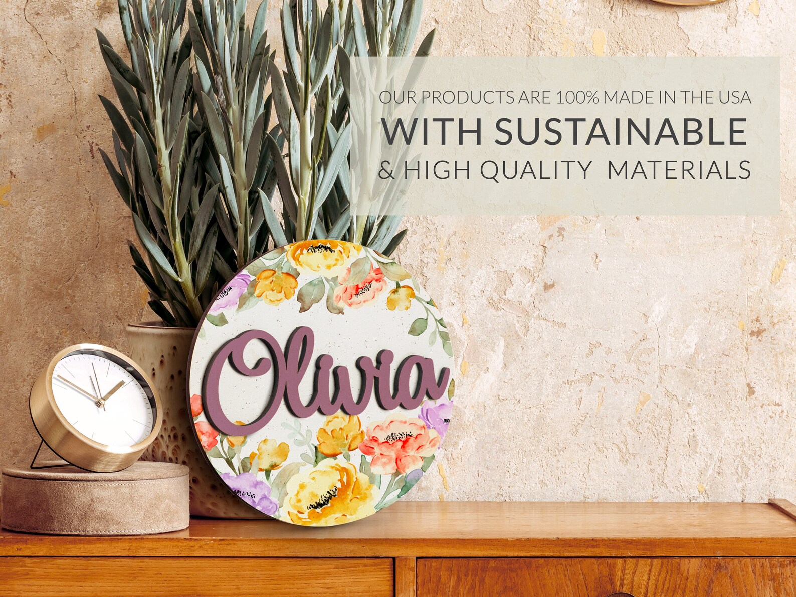 Custom Name Sign Personalized Wooden Name Sign for Nursery Decor, 3D ...