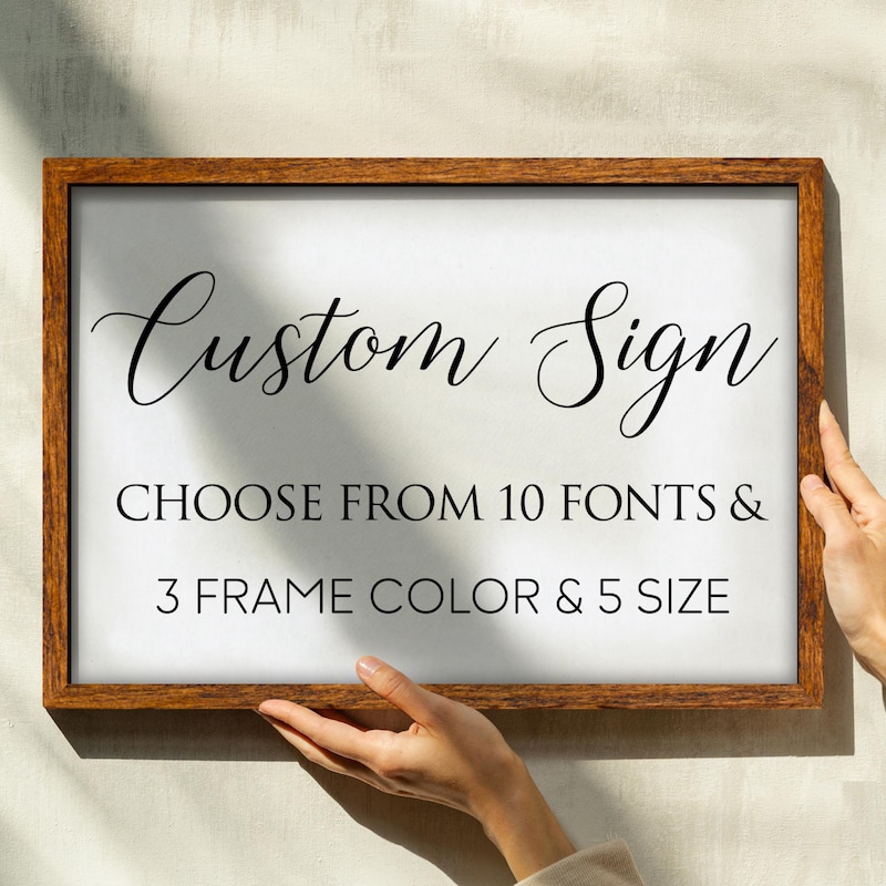 Custom Sign - Etsy