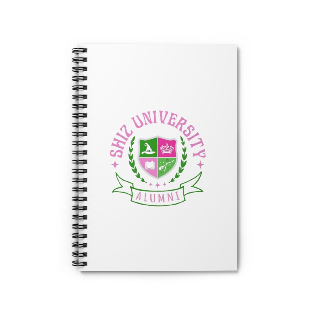 Spiral Notebook - Ruled Line, Wicked Part 1, Shiz University, Journal, Diary, Stationery, Back ...