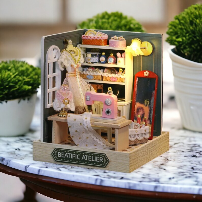 DIY Mini Miniature Doll House, Small House Kit, Making Room Toys, Home ...