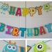 Monsters Monster theme birthday little monster banner | Etsy