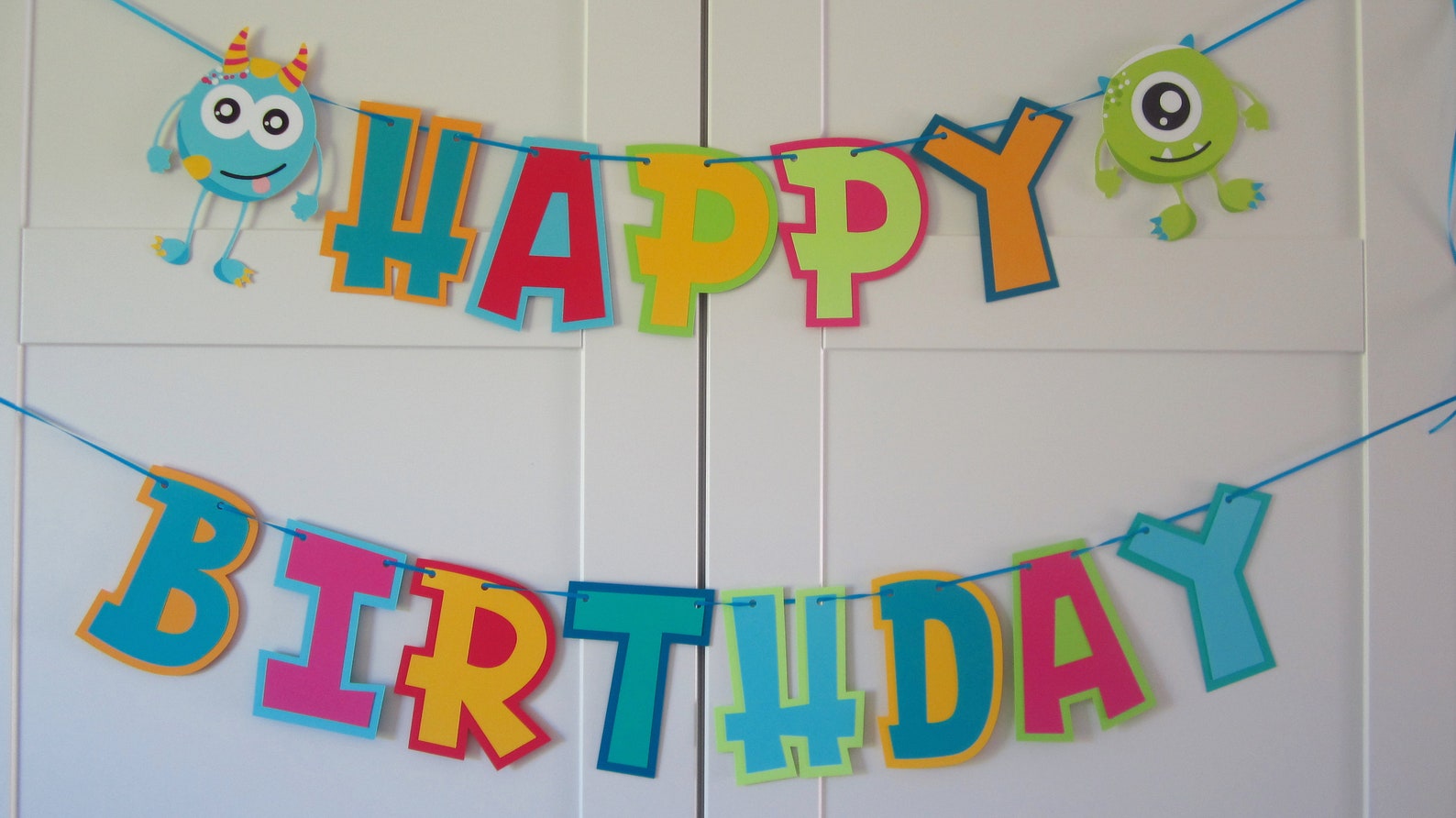 Monsters Monster theme birthday little monster banner | Etsy