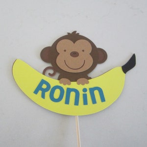 Monkey Cake Topper Monkey Centerpiece Baby Shower - Etsy Canada