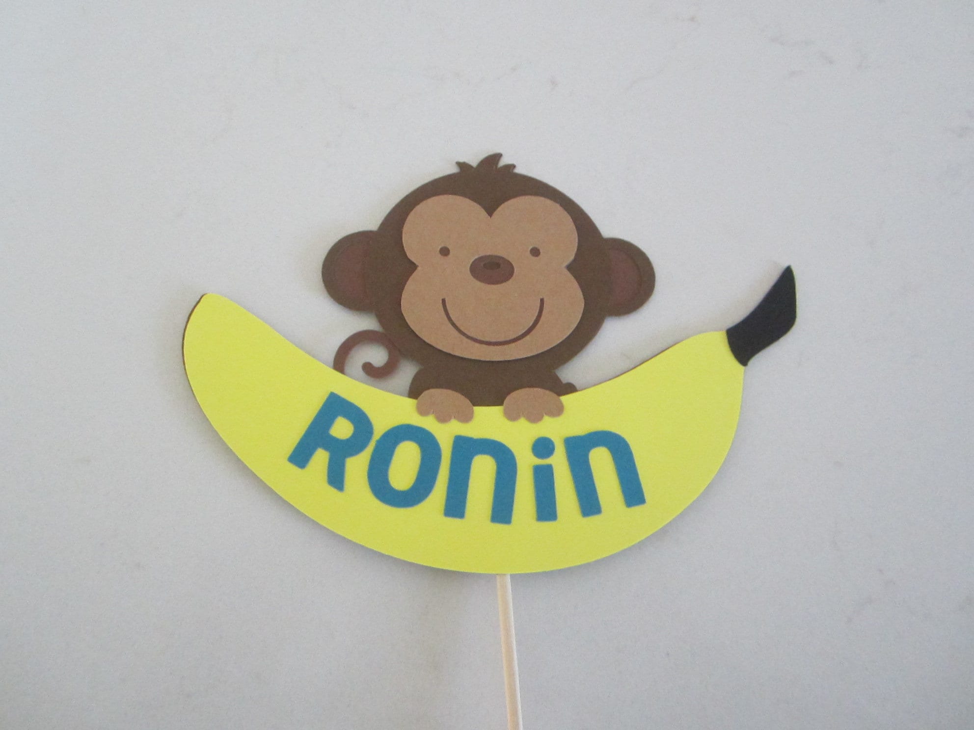 Monkey Cake Topper Monkey Centerpiece Baby Shower - Etsy Canada