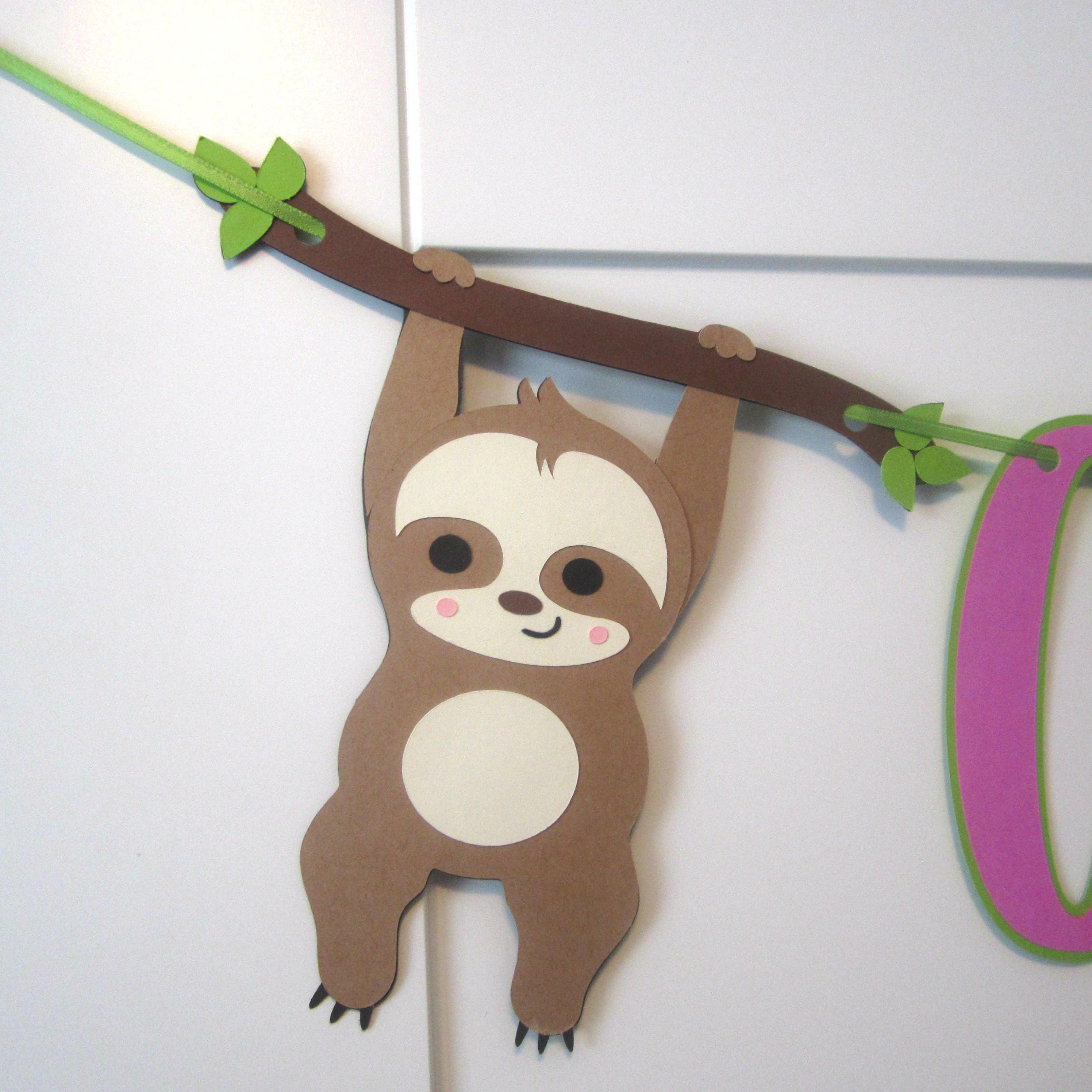 Baby's 1st Birthday Sloth Party Theme Sloths Baby - Etsy Canada