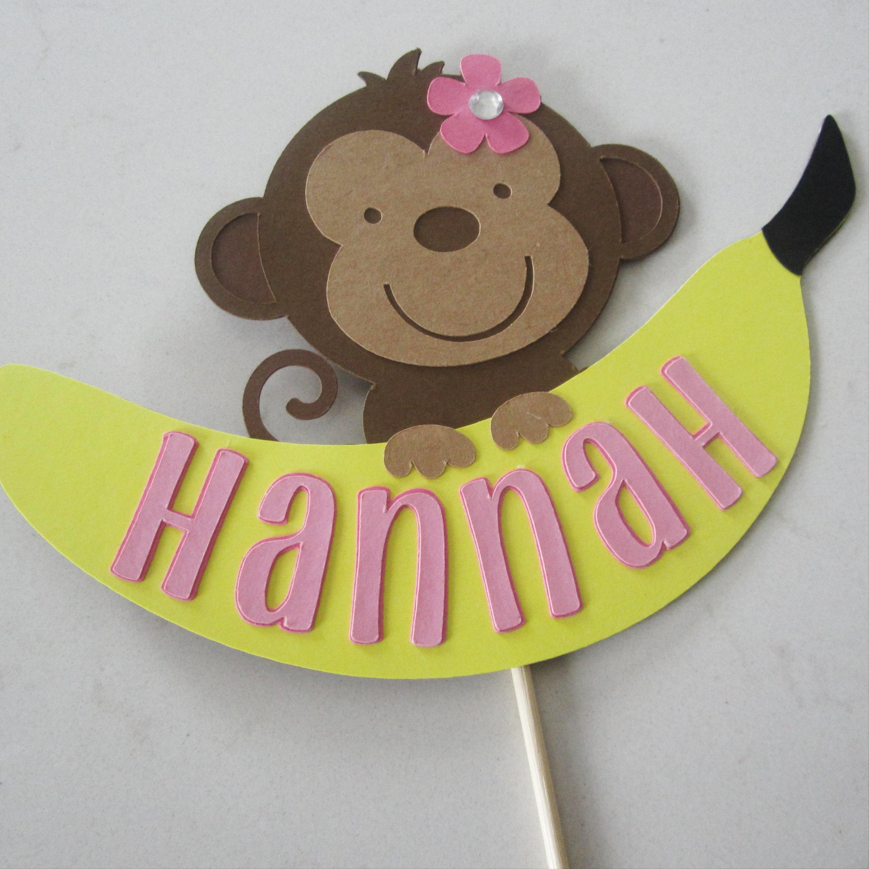 Monkey Cake Topper Monkey Centerpiece Baby Shower - Etsy Canada