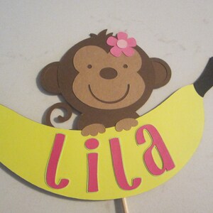 Monkey Cake Topper Monkey Centerpiece Baby Shower - Etsy Canada