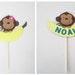 Monkey Cake Topper Monkey Centerpiece Baby Shower - Etsy Canada