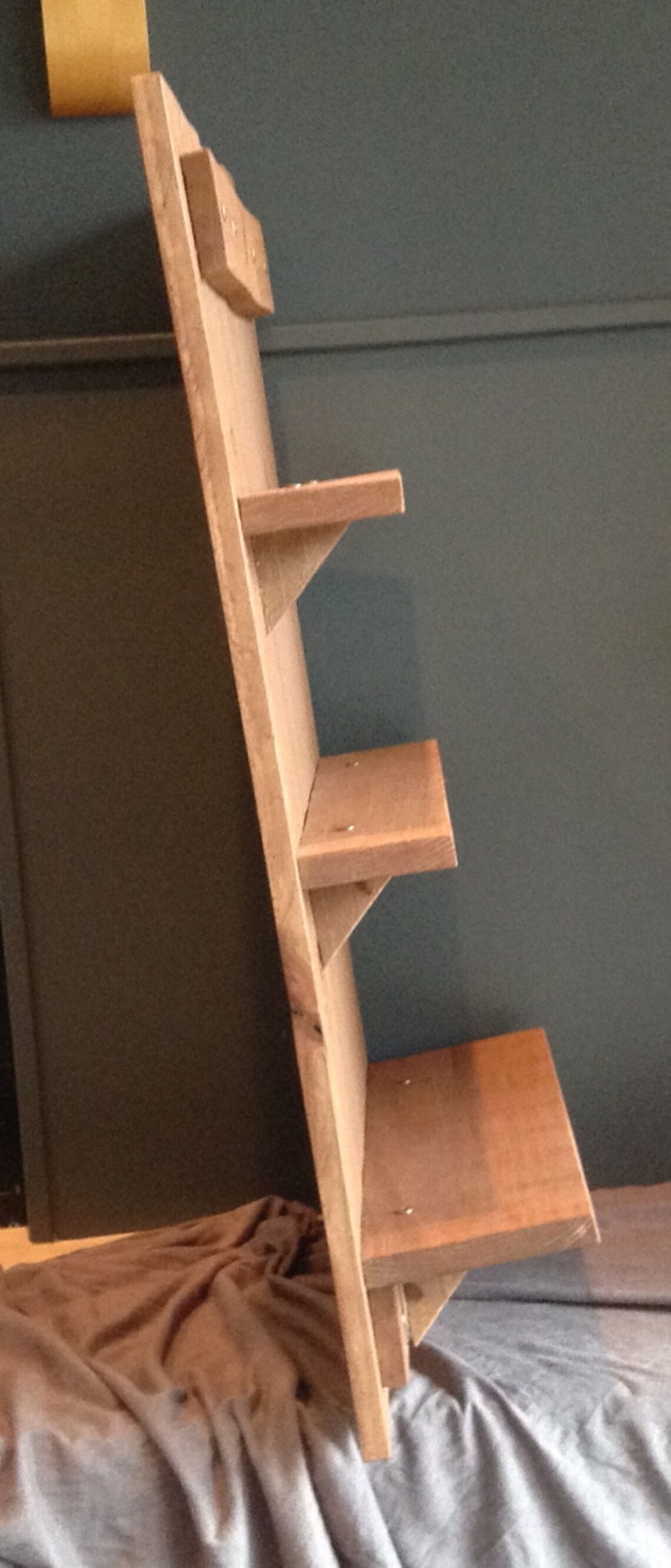 Rustic wood wall shelf large | Etsy