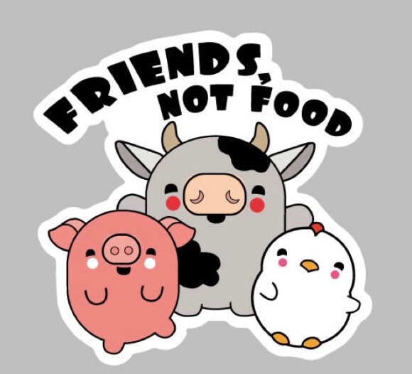 Friends Not Food Sticker - Etsy