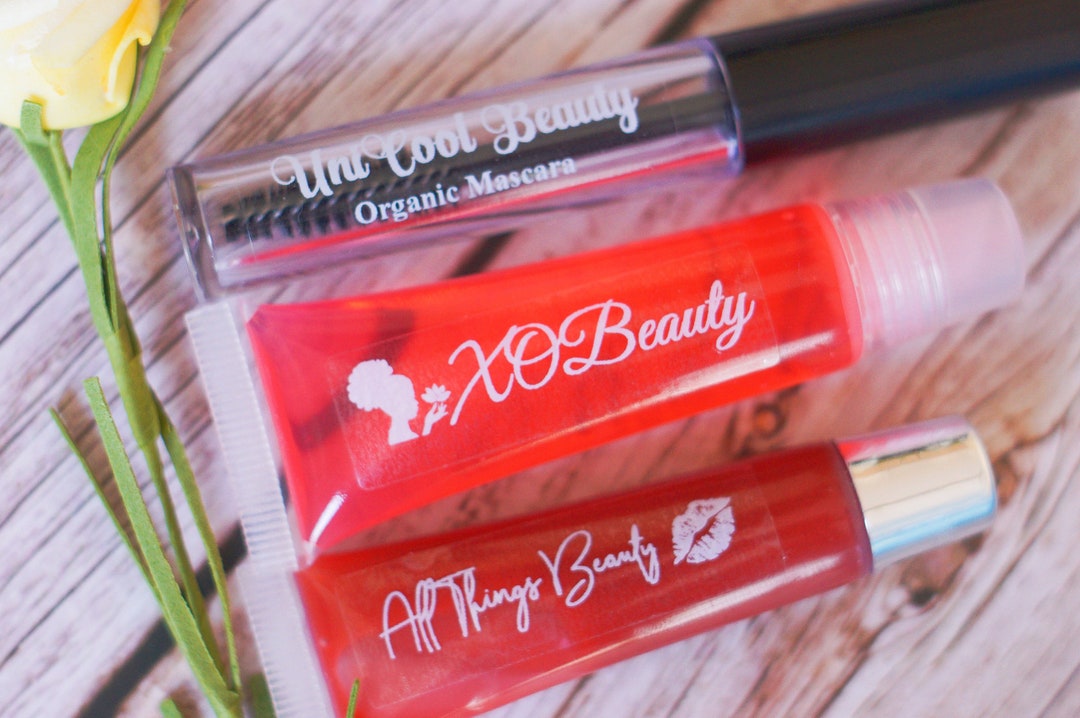 Clear White Labels, Cosmetic Stickers, Eyelash Sticker, Lip Gloss ...