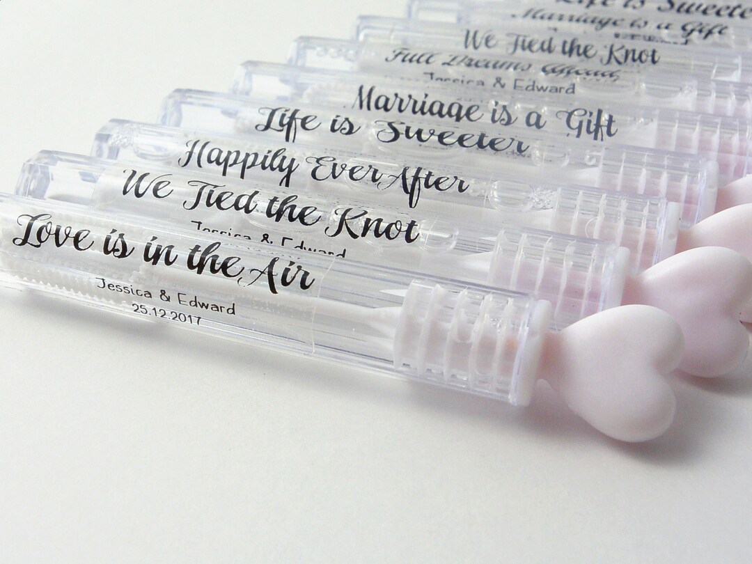 Wedding Bubble Tube Labels, Personalized Wedding Labels,wedding ...