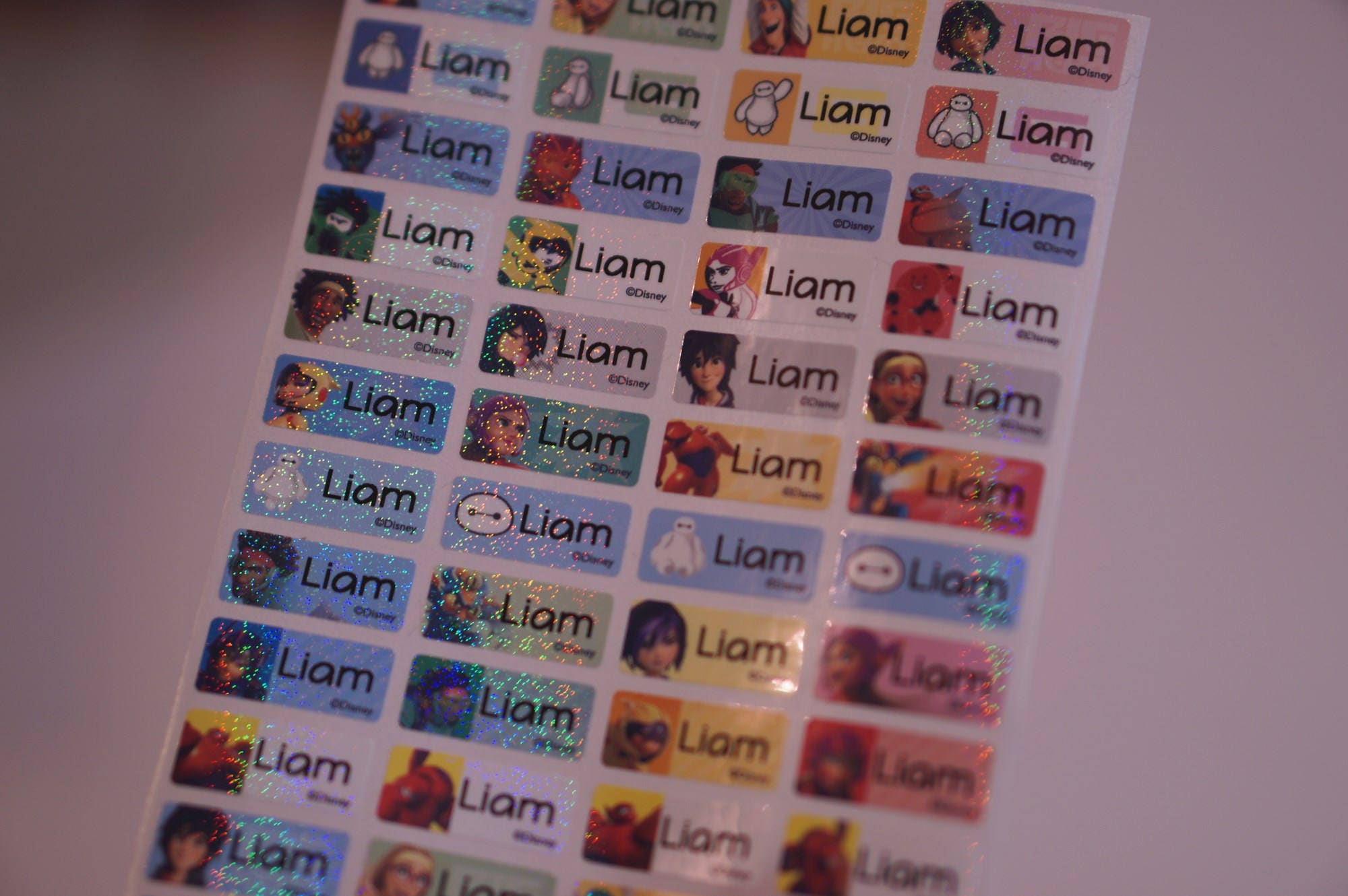 Disney Big Hero 6 Character Name Labels Waterproof Name - Etsy Canada