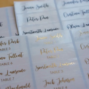 Guest Names Sticker, Place Card Name Sticker, Place Card Sticker ...