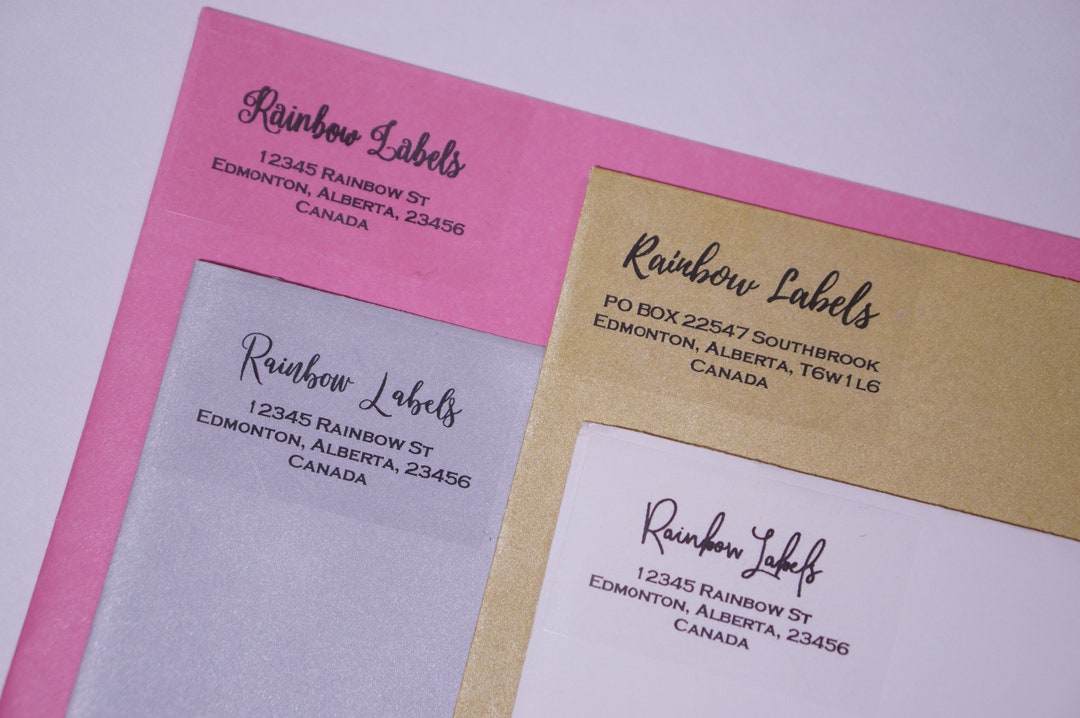 Return Address Label,clear Return Label,custom Address Label,clear ...