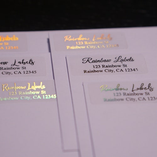 50 Small Return Address Labelsmall Clear Addresscustom - Etsy