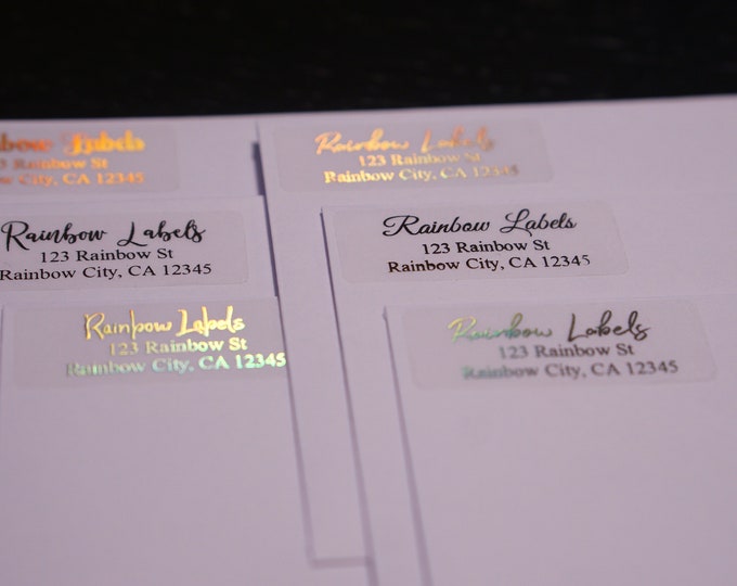 100 1.5x0.5 Clear Foil Labels Personalized Lash - Etsy