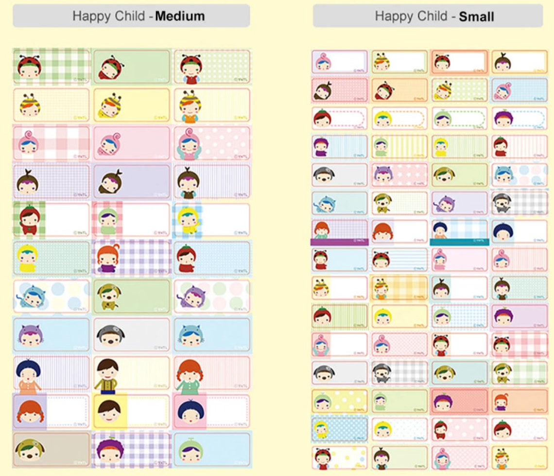 Name Stickers Kids Disney Labels Custom labels personalized | Etsy