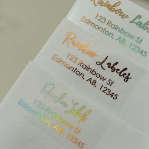 Return Address Label, Return Mailing Label, Custom Address Sticker ...