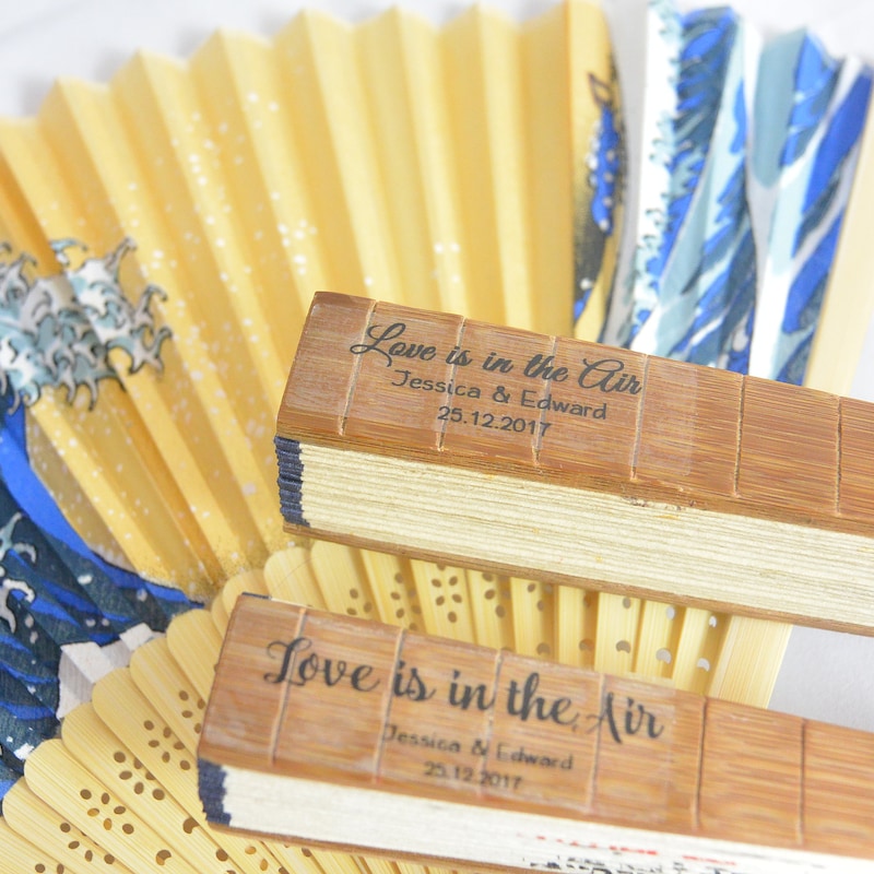 Hand Fan With Custom Logo - Etsy